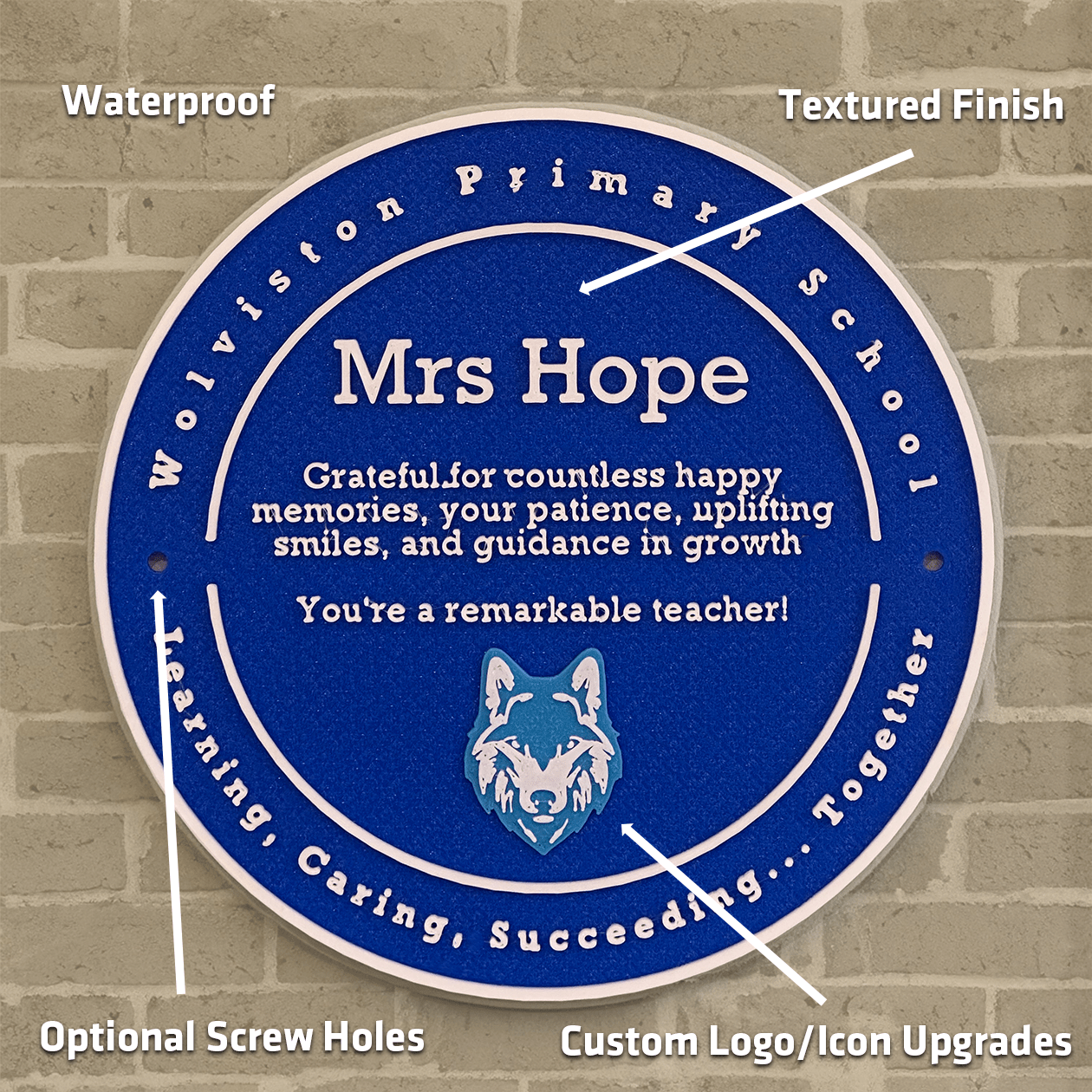 Personalised Blue Heritage Plaques – The Hogarth Workshop