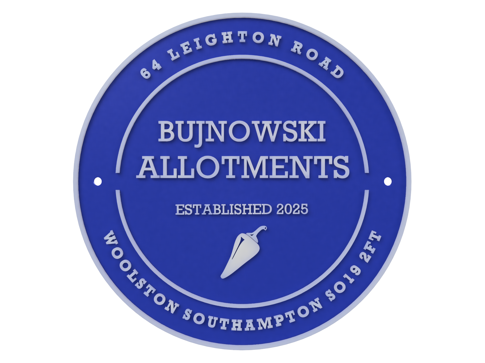 Personalised Blue Heritage Plaques – The Hogarth Workshop